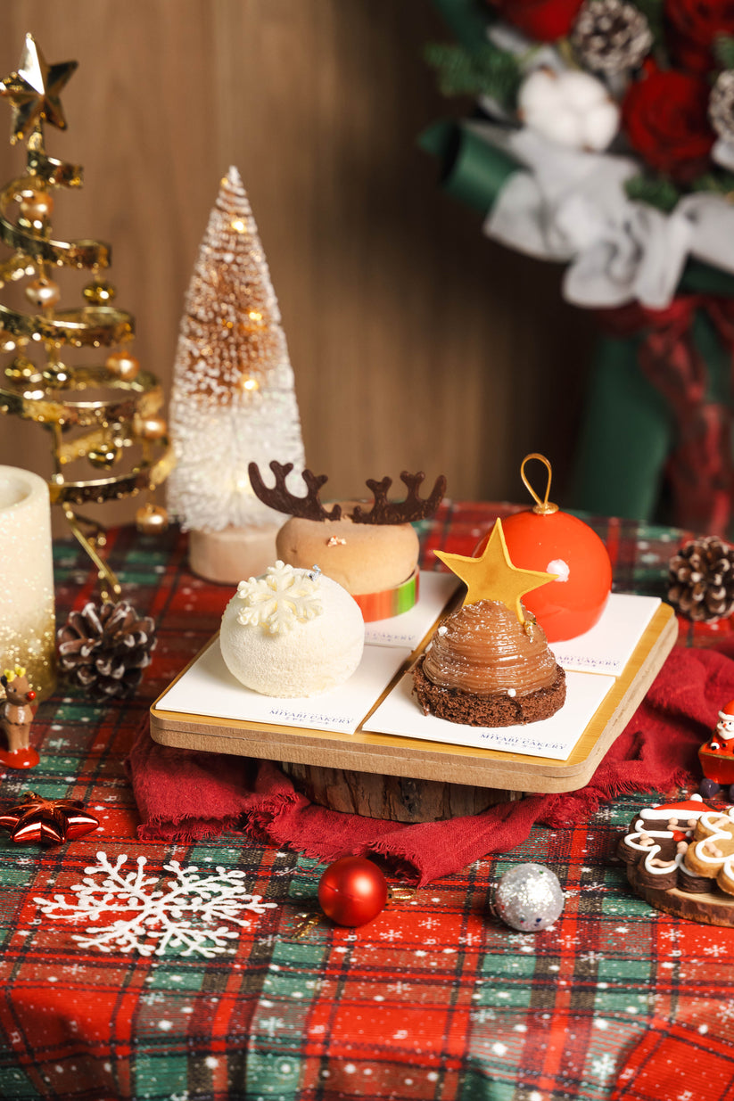 CHRISTMAS PETIT 4-IN-1 – Miyabi Cakery - Valrhona Chocolate & Cocktail Cakes in Kuala Lumpur